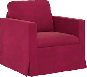 Set pohovek 2 ks Víno Červené samet 3407600