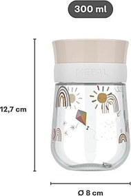 Béžový plastový dětský hrnek 300 ml Sunshine &amp; Rainbow – Mepal