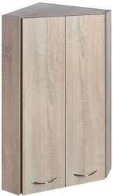 Aqualine Keramia Fresh - Skříňka rohová 35x76x35 cm, dub platin 50333