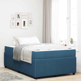 Rám postele Modrá 120 x 190 cm textil 3398377