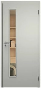 SAPELI ELEGANT KOMFORT M60 - CPL LAMINÁT - OTOČNÉ DVEŘE VČ. ZÁRUBNĚ - Šedá Průchozí šířka (cm): 120, Průchozí výška (cm): 210, Typ skla: Planibel bronz