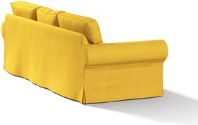 Potah na pohovku IKEA  Ektorp 3-místná, nerozkládací barva žlutá látka pletený vzor