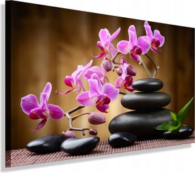 Obraz Spa Kameny Orchideje Obrazy Canvas 100x70