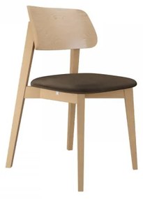 Čalouněná jídelní židle KT63, Potah: Magic Velvet 2205, Barva dřeva: buk