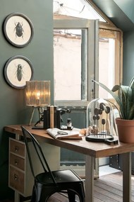 Kovová bronzová stolní lampa Antiek - Ø 25*45cm