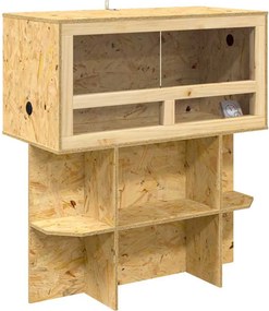 Terárium Hnědá 80 x 40 x 90 cm OSB 3397893
