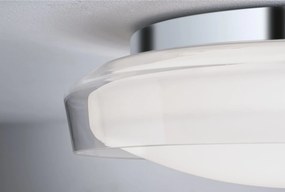 Paulmann 71075 Luena, koupelnové stropní svítidlo LED 16,5W 3000K, sklo/chrom, průměr 35cm, IP44