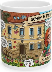 Personalizovaný hrnek z vlastní fotky pro rodinu – Komiksový styl