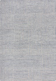 Flair Rugs, Kusový koberec Memphis Abstract Check Blue, 160x230, modrá, ložnice
