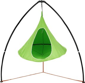 Závěsné houpací křeslo, zelená, KLORIN NEW BIG SIZE CACOON HAMMOCK
