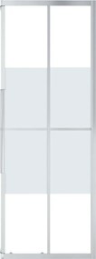 vidaXL Sprchový kout mléčné ESG 70 x 70 x 180 cm [150764] Barva: stříbrná a bílá