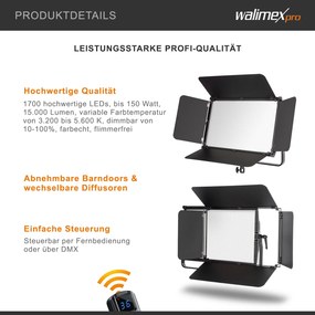 LED světlo Walimex pro – 150 W (1023092)