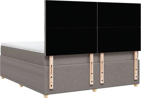 Box spring postel s matrací taupe 180x200 cm textil 3292139