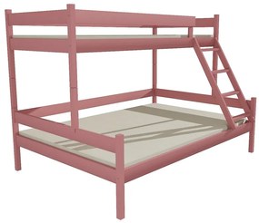 Vomaks Patrová postel s rozšířeným spodním lůžkem PPS 002 90/160 x 200 cm netransparentní barva šedá