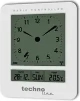 TechnoLine WT 745W / Budík s analogovým LCD displejem a teploměrem / d