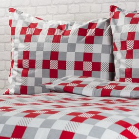 4Home Flanelové povlečení Checker, 140 x 200 cm, 70 x 90 cm