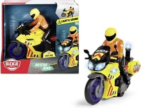 Dickie Záchranářský motocykl 17 cm s jezdcem / od 3 let