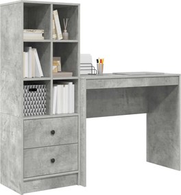 Stůl Betonově šedá 135,5 x 40 x 127 cm 2 ks 3337324