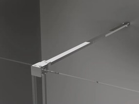 Mexen Velar, sprchový kout s posuvnými dveřmi 150 x 80 cm, 8mm šedé sklo, chromová, 871-150-080-41-01