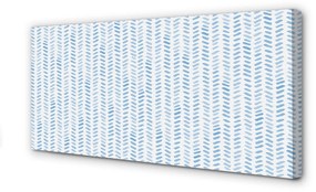 Obrazy na plátně Modré pruhované rybí kost 125x50 cm
