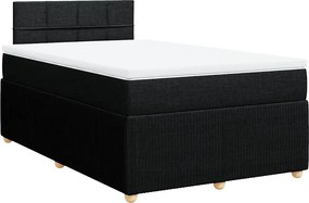 Box spring postel s matrací černá 120x190 cm textil 3287397