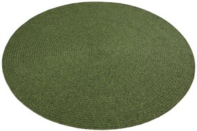 Hanse Home, AKCE: 200x200 (průměr) kruh cm Kusový koberec Braided 105554 Green kruh – na ven i na doma, zelená, chodba / předsíň