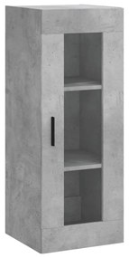Skříň highboard betonově šedá 34,5x34x180 cm kompozitní dřevo,  3199253