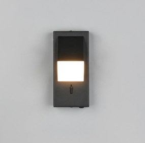 Matně černé LED nástěnné svítidlo Raglan – Trio