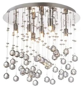 Ideal Lux-LED Křišťálové stropní svítidlo MOONLIGHT 8xG9/3W/230V pr. 40 cm chrom