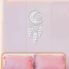 dřevo života Lapač snů MANDALA MOON Zvolte rozměr (cm): 18x40, Zvolte barvu dekoru: Bílá