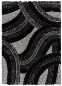 Hans Home | Kusový koberec Indulgence Velvet Carved Grey/Black - 120x170