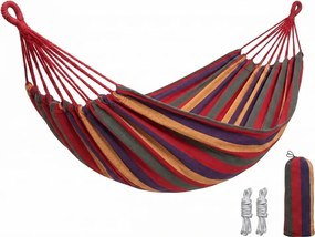 Houpací síť ZENVIO 200x100 cm, červená + taška zdarma