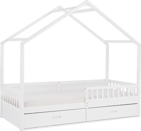 Postel Montessori BIANKA 90x200, masiv bílá Kondela 0000396817
