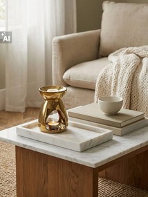 Sinsay - Keramická aromalampa na čajovou svíčku - zlatá