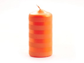 Jarní svíčka oranžový pruh 5422