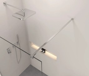 Erga Paris, sprchová zástěna Walk-In 60x200 cm, 8mm čiré sklo, chromový profil, ERG-V02-PARIS-060x200-CL-CR