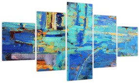 Obraz - Abstraktní olejomalba (125x70 cm)