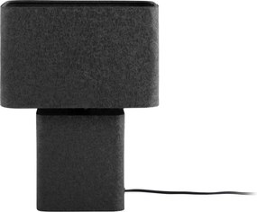 Černá kovová stolní lampa (výška 33 cm) Boaz Recto – Leitmotiv