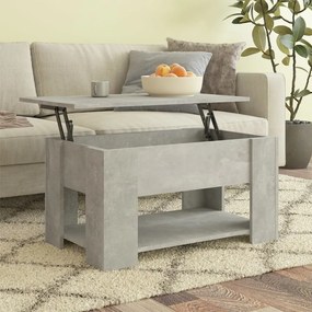 Konferenční stolek betonově šedý 79x49x41 cm kompozitní dřevo,  809714 HangarStore.cz