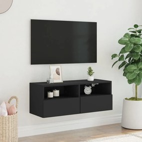 vidaXL Nástěnná TV skříňka 80x30x30 cm kompozitní dřevo [836870] Barva: hnědý dub