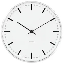 Nástěnné hodiny City Hall White 21 cm Arne Jacobsen Clocks