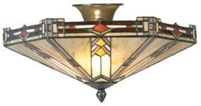 Stropní Tiffany svítidlo Sander – 40x23 cm