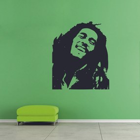 Samolepka na zeď - Bob Marley (50x60 cm) - PopyDesign