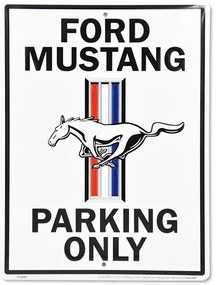 Plechová cedule Ford Mustang Parking 30 cm x 40 cm
