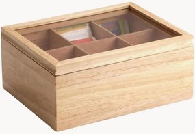 Skladovací box na čajové sáčky z kaučukového dřeva Timi