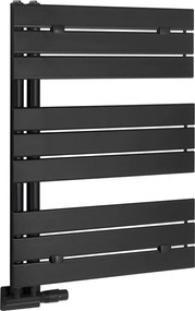 Aqualine Mythos otopné těleso rovné boční připojení 500 x 830 mm černá mat LLM508B