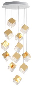 Bomma Pyrite skleněné závěsné svítidlo 12x Barva: Zlatá
