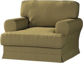 Potah na křeslo IKEA Ekeskog barva zelená látka pletený vzor