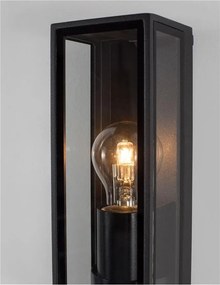 NV 9197701 Venkovní nástěnné svítidlo SORREN antracitový hliník a čiré sklo E27 1x12W 220-240V bez žárovky IP65 - NOVA LUCE