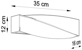 Sollux SL.0229 - Nástěnné svítidlo SIGMA MINI 1xE27/60W/230V bílá